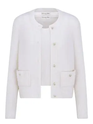 DIOR Dior Wool And Cashmere Blend Twinset With CD Pearl Buttons