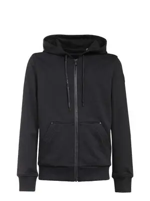 Moose Knuckles Cotton Zip-up Hoodie - Black