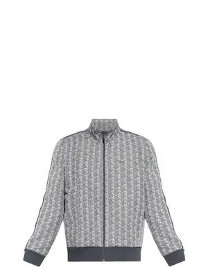 Lacoste Paris Monogram Zip Sweatshirt - Gray