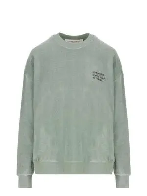 GOLDEN GOOSE Logo Print Sweatshirt - Gray
