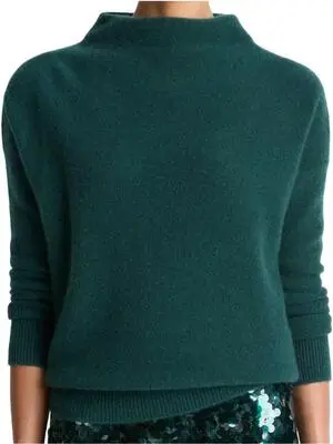 VINCE Vince Funnel Neck Sweater With Dropped Shoulders