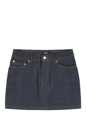 A.p.c. Denim Mini Skirt - Black