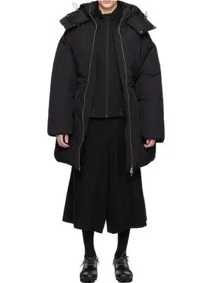 HELIOT EMIL Fortress Hooded Down Jacket - Black