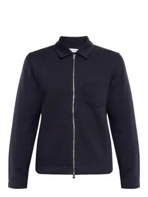 SAMSOE SAMSOE Zip-fastening Chest Pocket Sweatshirt - Black
