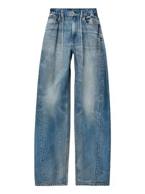 Alexander Wang Alexander Wang Drawstring Straight-Leg Jeans Medium Indigo