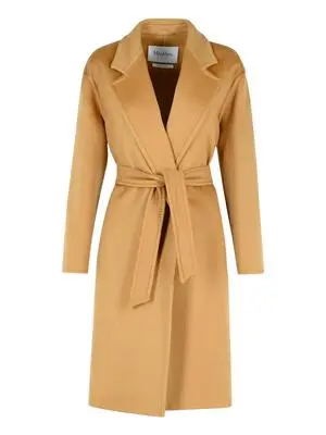 Max Mara Long Sleeved Coat - Nude