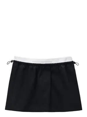 Alexander Wang Double Layer Waist Skirt - Black