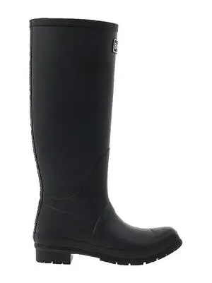 Barbour Tall Round Toe Boots - Black
