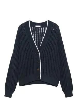 Brunello Cucinelli V-neck Button-up Cardigan - Black