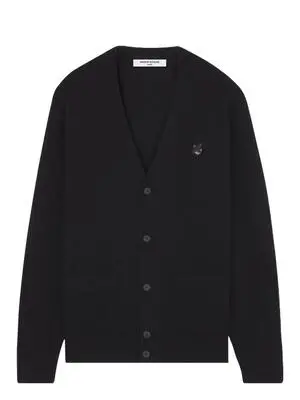MAISON KITSUNÉ Maison Kitsuné Bold Fox Head-Patch Button-Up Cardigan