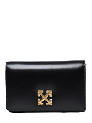 Off-White Logo Jitney 0.5 Crossbody Bag - Black
