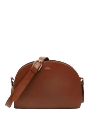 A.p.c. Demi Lune Crossbody Bag - Brown