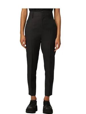 Isabel Marant Étoile High-waisted Plaid Trousers - Black