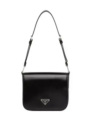 PRADA Prada Brushed Leather Shoulder Bag