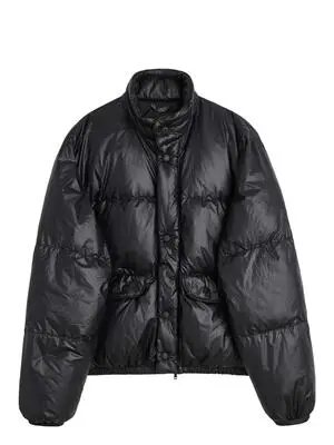 Our Legacy Puffer Jacket With Two-way Zipper - Black