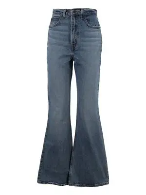 LEVI'S Logo Denim Flare Trousers - Blue