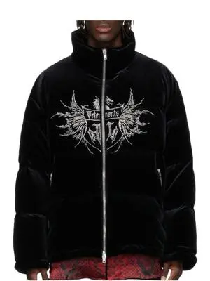 VETEMENTS Vetements Crystal Logo Padded Jacket