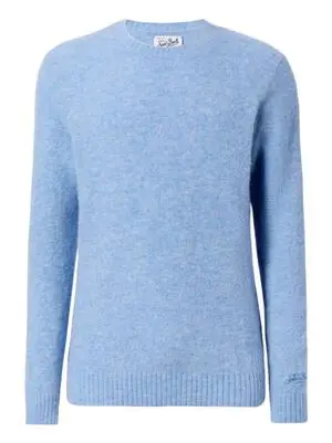 MC2 SAINT BARTH Regent Crewneck Knitted Jumper - Light Blue