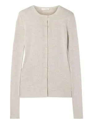 THE ROW Josette Button Cardigan - Ivory
