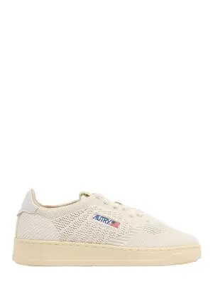 AUTRY Easeknit Low Sneakers With Lace Up Closure - Nude