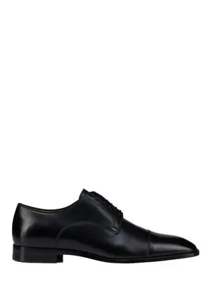 CHRISTIAN LOUBOUTIN Almond Toe Lace-up Shoes - Black