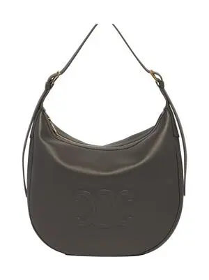 Celine Helose Triomphe Shoulder Bag - Black