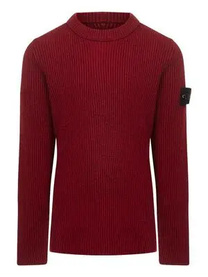 Stone Island Pullover Sweater - Red