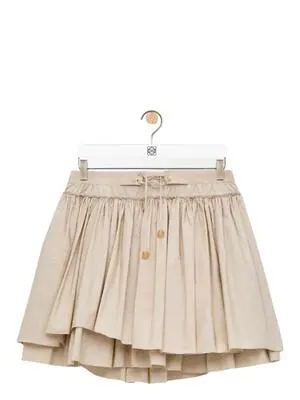 Loewe Layered Mini Skirt - Light Beige