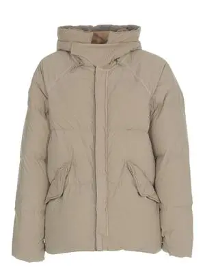 TEN C Hooded Long-sleeved Padded Jacket - Nude
