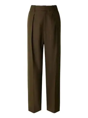 Soeur Pleated High-rise Trousers - Black