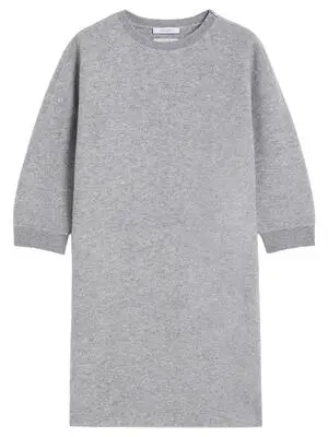Max Mara Wool And Cashmere Jersey Dress - Gray