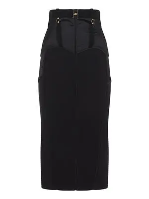 ELISABETTA FRANCHI Elisabetta Franchi High-Waist Bondage Skirt