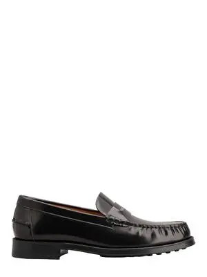 TOD'S Leather Loafers - Black