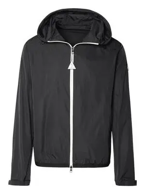 Moncler Hooded Zip-up Jacket - Black