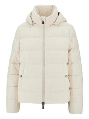 Pyrenex Long-sleeved Down Jacket With Detachable Hood - White