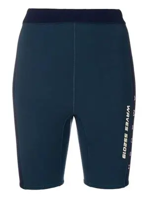 AMBUSH Logo Detailed Shorts - Blue