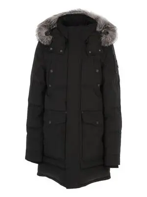 Moose Knuckles Big Ridge Parker Down Jacket - Black