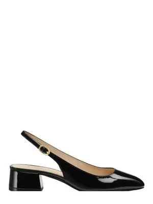 STUART WEITZMAN Stuart Weitzman Maeve Slingback 35 Block Heel Black