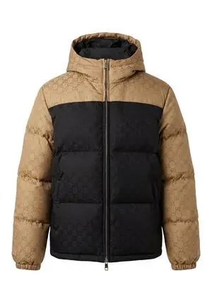 Gucci Two-toned Padded Down Jacket - Black