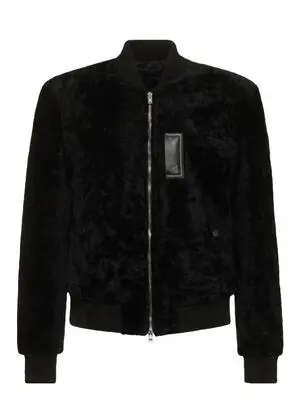 AMIRI Amiri Fur Bomber Jacket With Zip Front