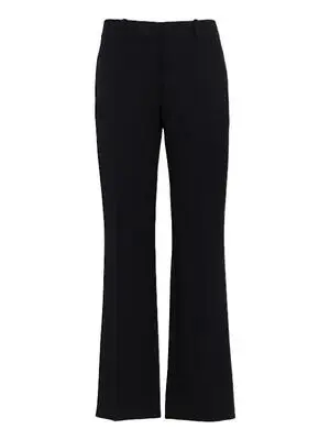 THE ROW Ian Wool Flared Pants - Black