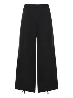 TEN C Cotton-nylon Blend Wide-leg Pants - Black