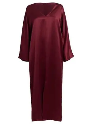 BY MALENE BIRGER Lucina Satin Midi Dress - Brown