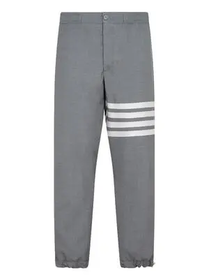 Thom Browne 4-bar Straight Leg Trousers - Medium Gray
