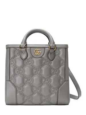 Gucci Gg Matelassé Mini Tote Bag - Gray