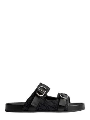 Dior Aqua Sandals With Buckle Detailing - Black