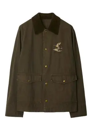BURBERRY Burberry Logo Embroidered Field Jacket