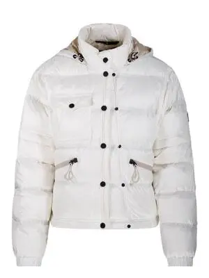 Moncler Mauduit Packable 2-in-1 Short Down Jacket - White