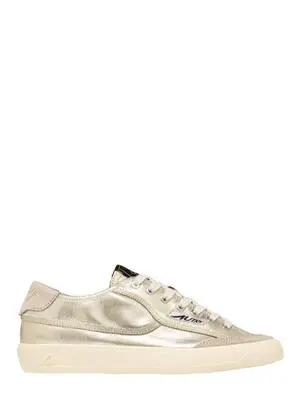 AUTRY Metallic Low-top Sneakers - Platinum Color