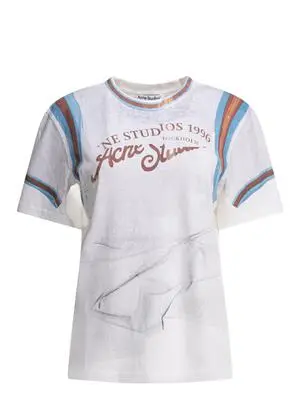 Acne Studios Logo Printed Crewneck T-shirt - No
